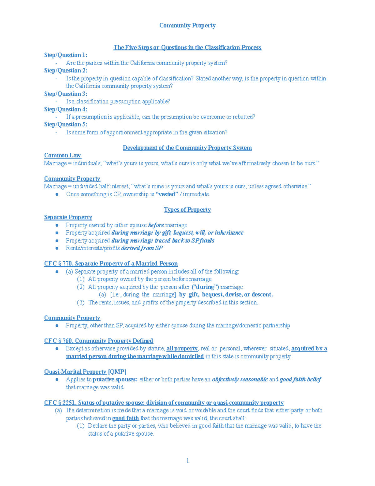CP Outline - The Five Steps or Questions in the Classification Process ...