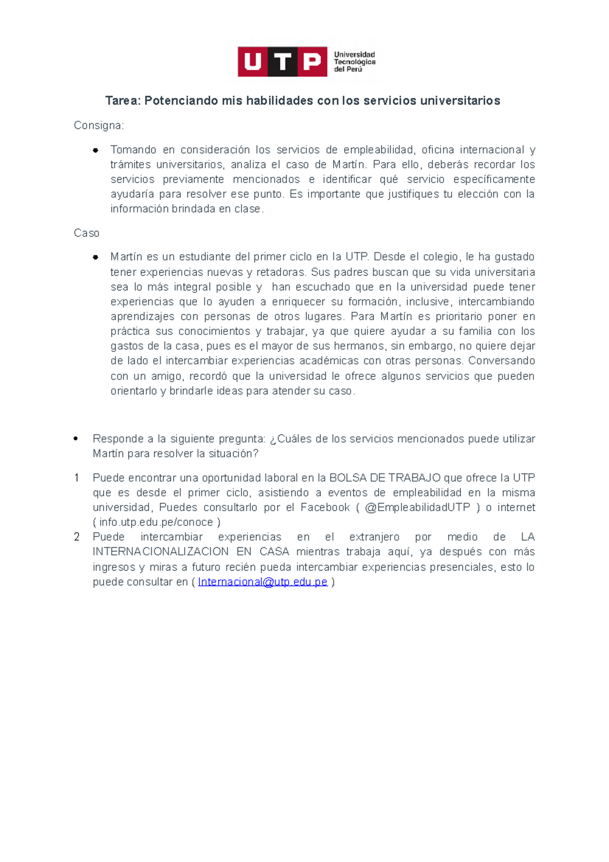 IVU Actividad 3 Dayanna Cabezudo - Tarea: Potenciando mis habilidades con los servicios - Studocu