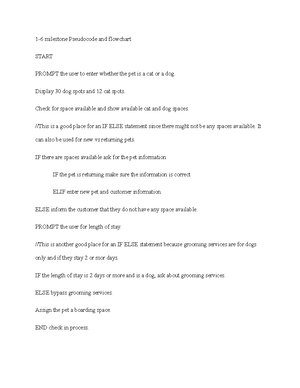 4-3 Project One - coursework - Developer: Joshua Pelkey Date: 9/22/ IT ...