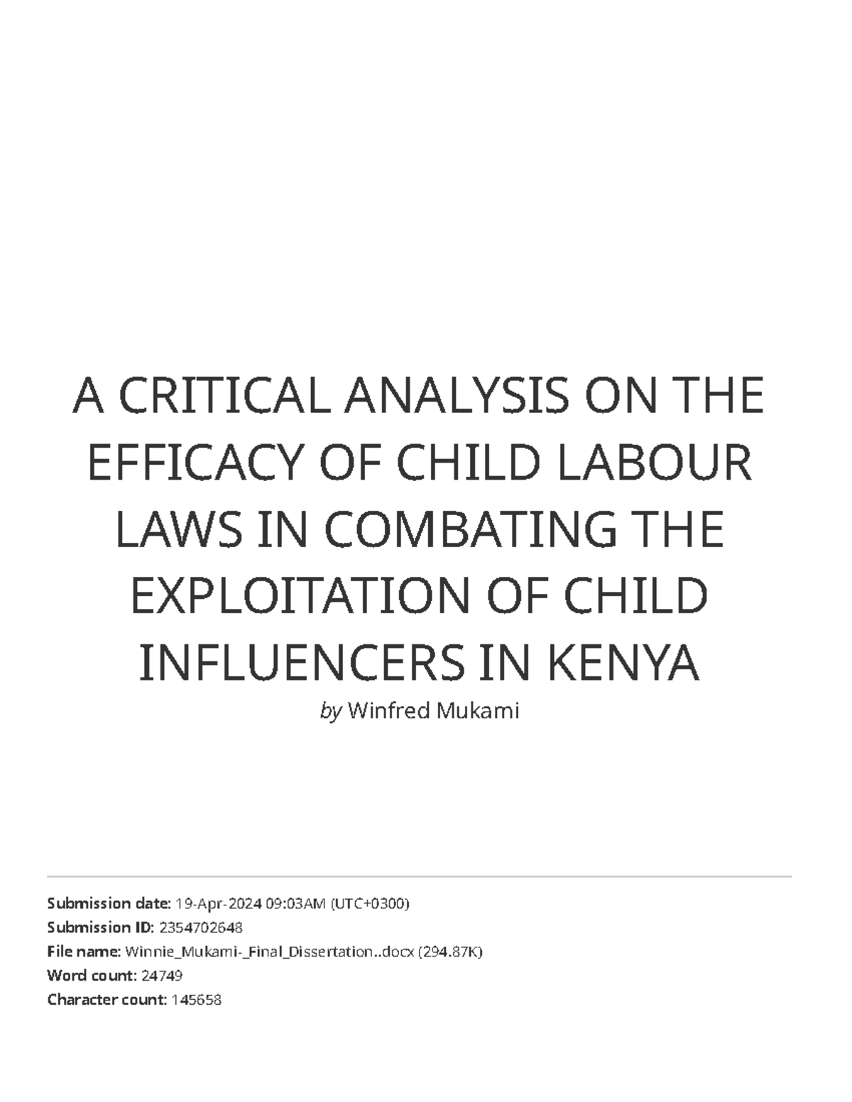 A Critical Analysis ON THE Efficacy OF Child Labour LAWS IN Combating ...