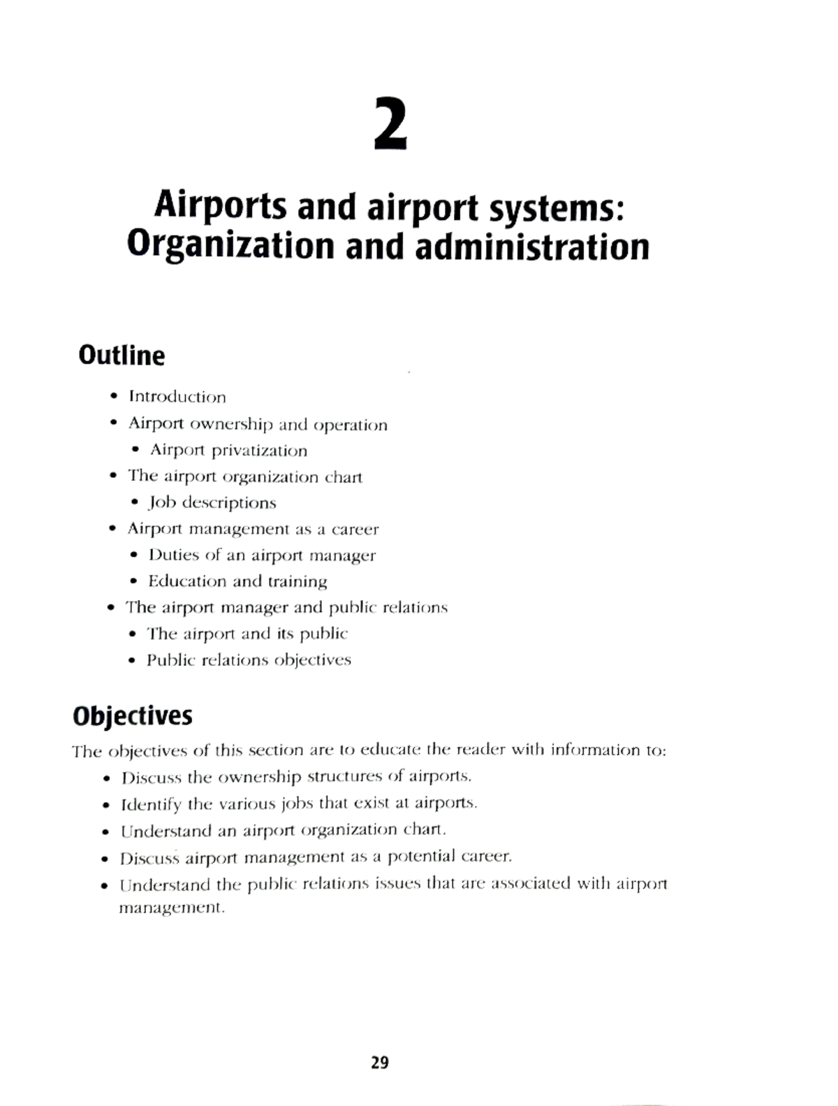 Chapter 2 - Notes - 2 Airports and airport systems: Organization and ...