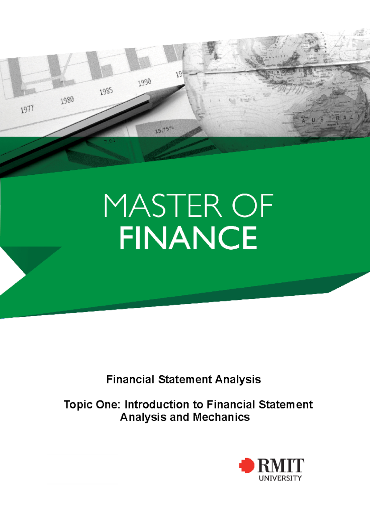 2017 FSA Topic 1 - slide 1 - Financial Statement Analysis Topic One ...