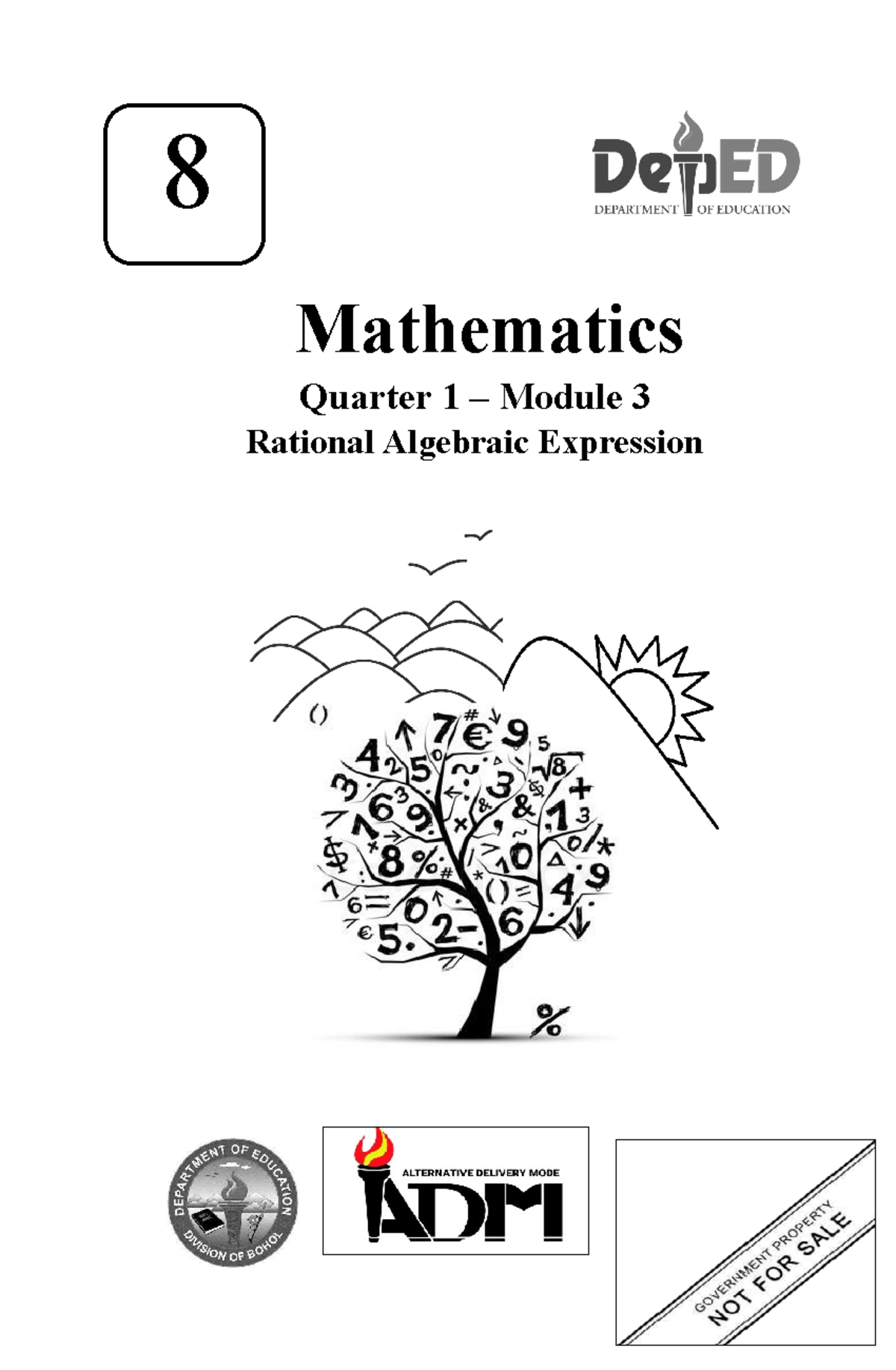 Math 8, Q1, Module 3 - MATERIAL - 8 Mathematics Quarter 1 – Module 3 ...