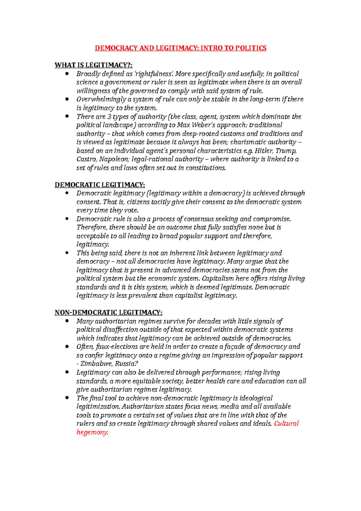 Democracy-and- Legitimacy - DEMOCRACY AND LEGITIMACY: INTRO TO POLITICS ...