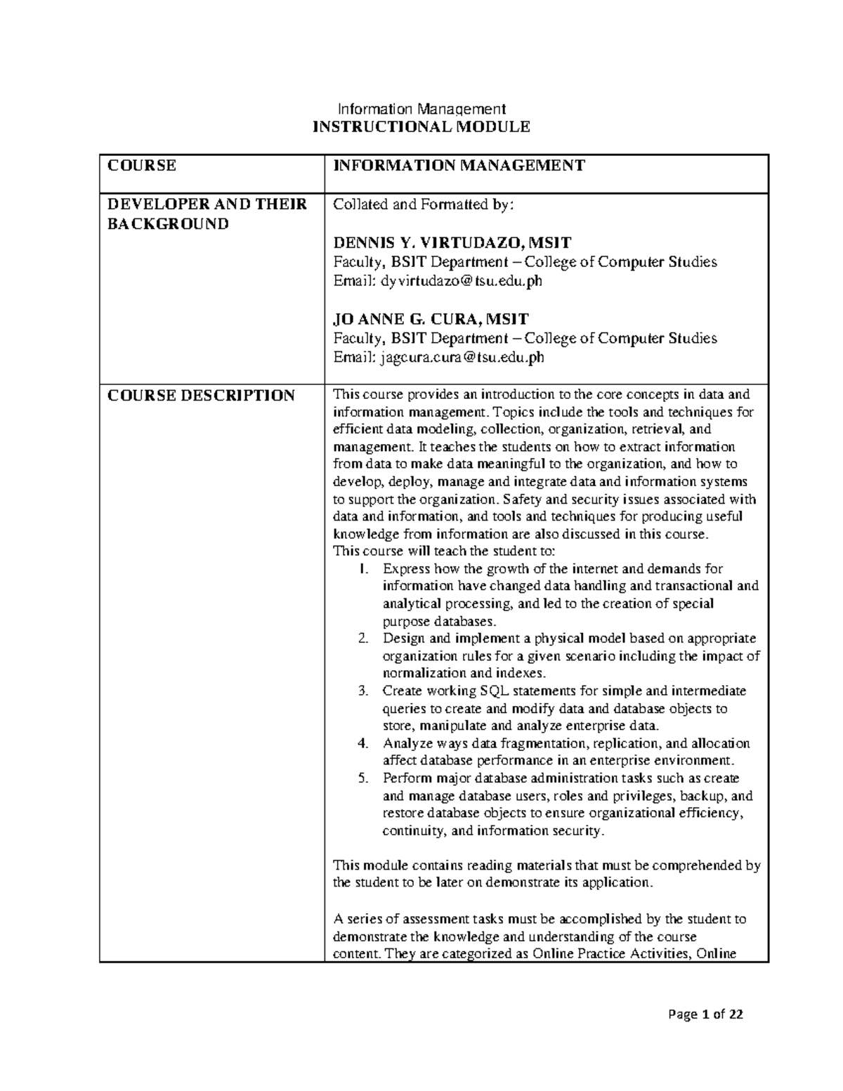 CC6 Week 2 Chapter 1 - Information System Lab midterms week 2 in second ...
