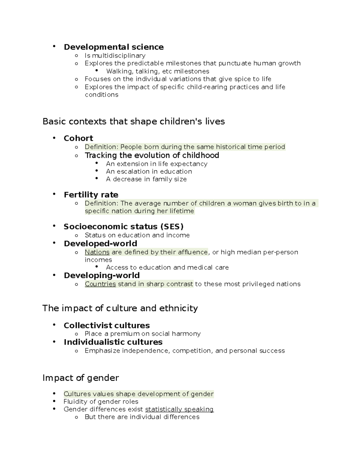 The people and the field - Developmental science o Is multidisciplinary ...