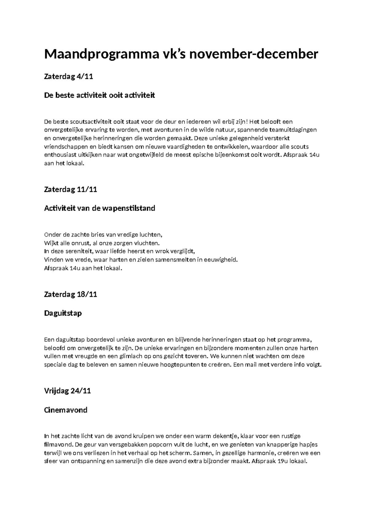 Maandprogramma-november-december - Maandprogramma vk’s november ...