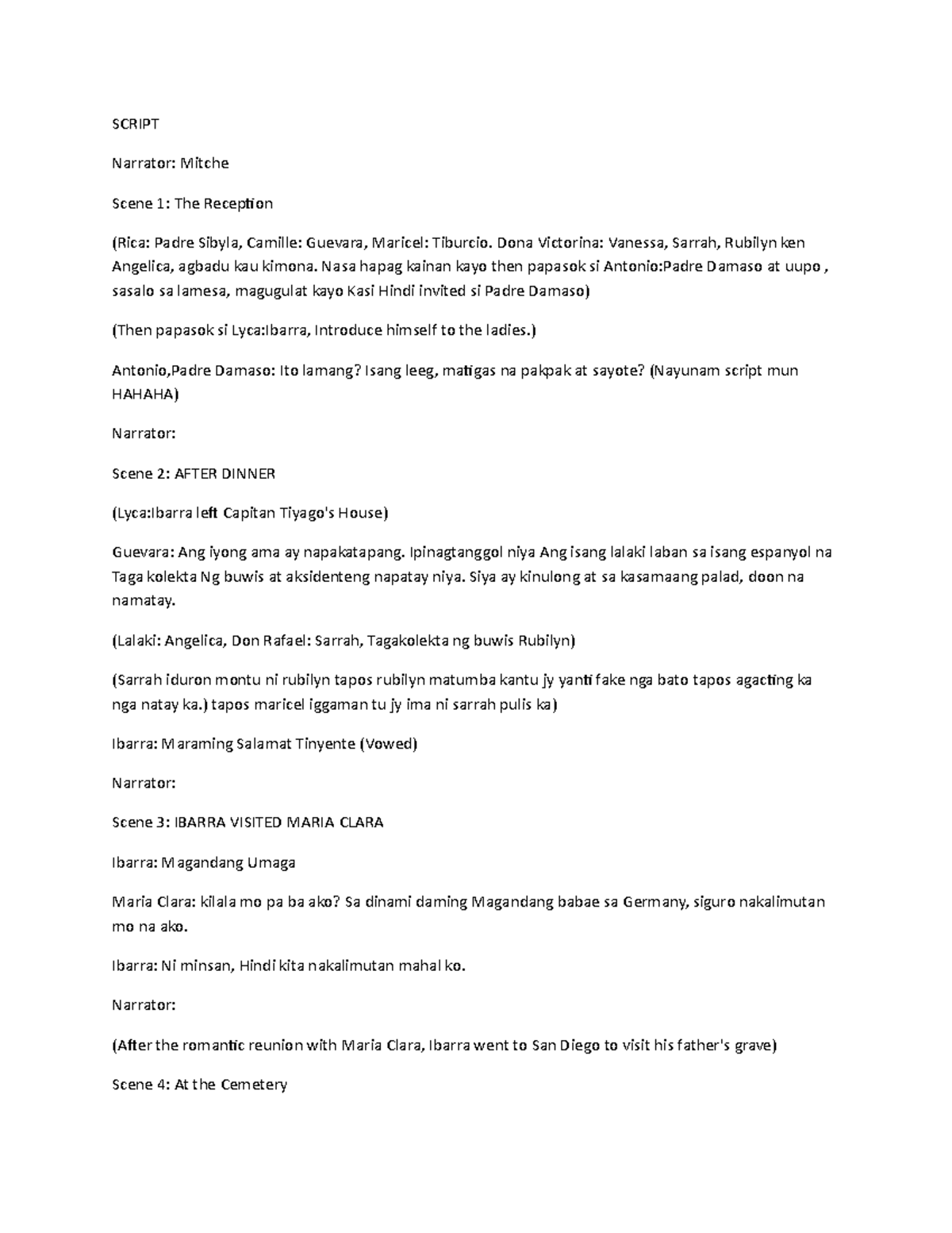 Script-WPS Office - Script - SCRIPT Narrator: Mitche Scene 1: The ...