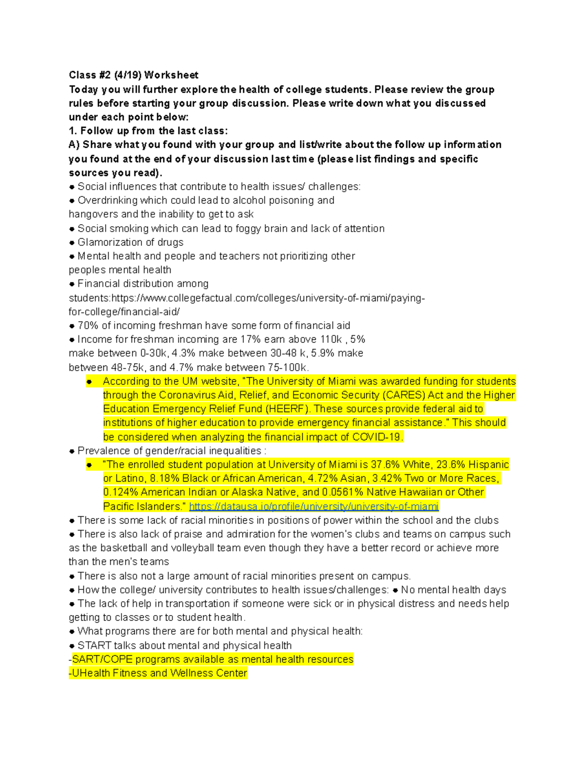 PBL3 Worksheet 2 - **Class #2 (4/19) Worksheet Today you will further ...