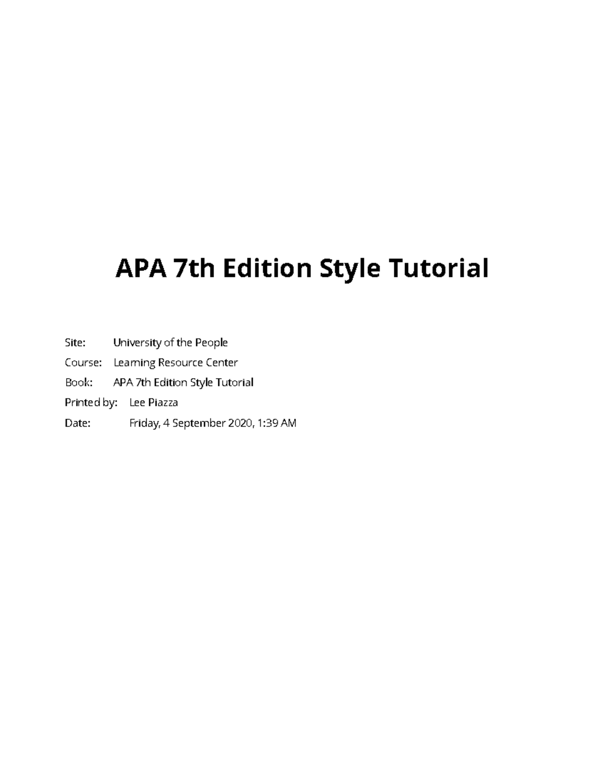 APA 7th Edition Style Tutorial - The APA style demos in this section ...