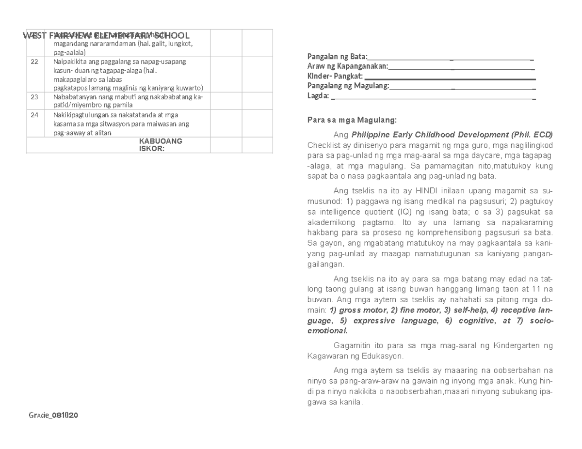 Eccd booklet final for-parents-1-converted - WEST FAIRVIEW ELEMENTARY ...