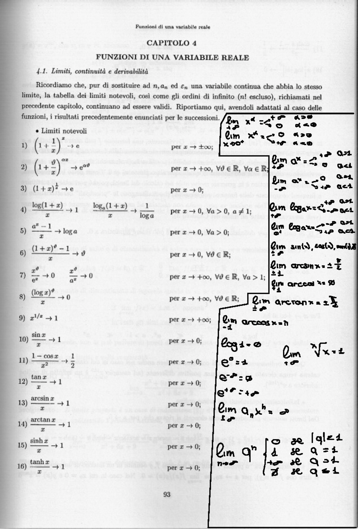 Formulario analisi 2 - fimax fnlogax I 17 logax E sin x cos x tanto ...