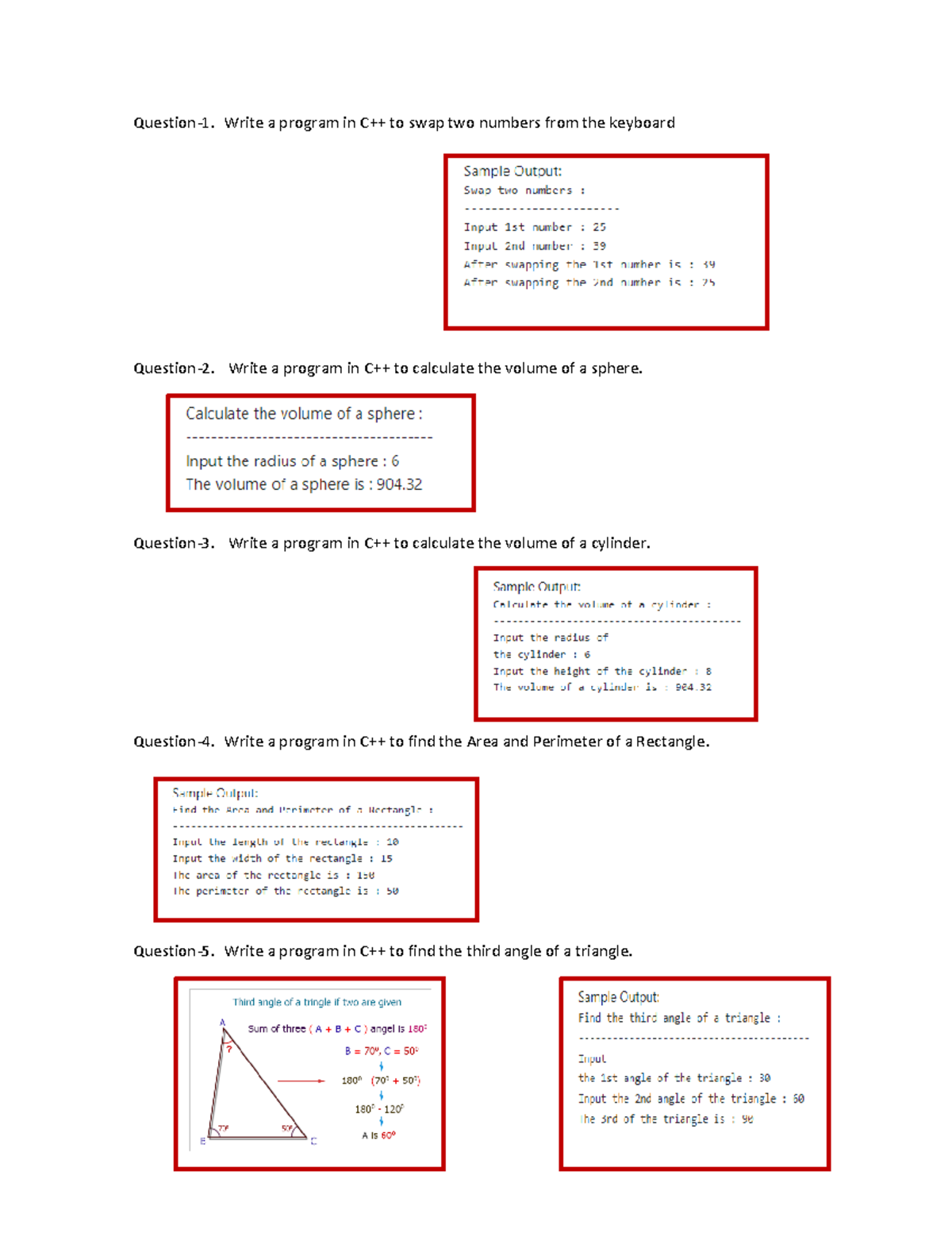 C++ practics Question - This is for practice only - Computer science ...