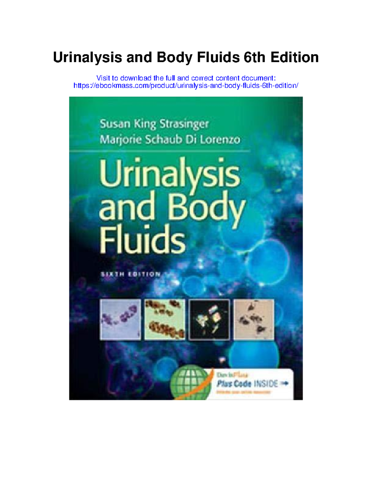 698359687 Urinalysis and Body Fluids 6th Edition - Urinalysis and Body ...