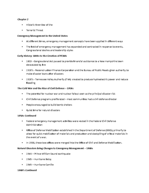 Homeland Security Ch. 1 - Chapter 1 Homeland Security: The Concept, The ...