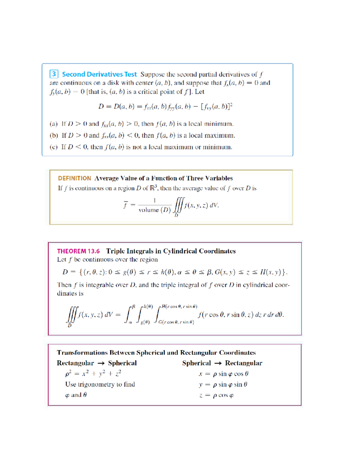 Math 264 Formula Sheet Spring 2019 - MATH&264 - Studocu