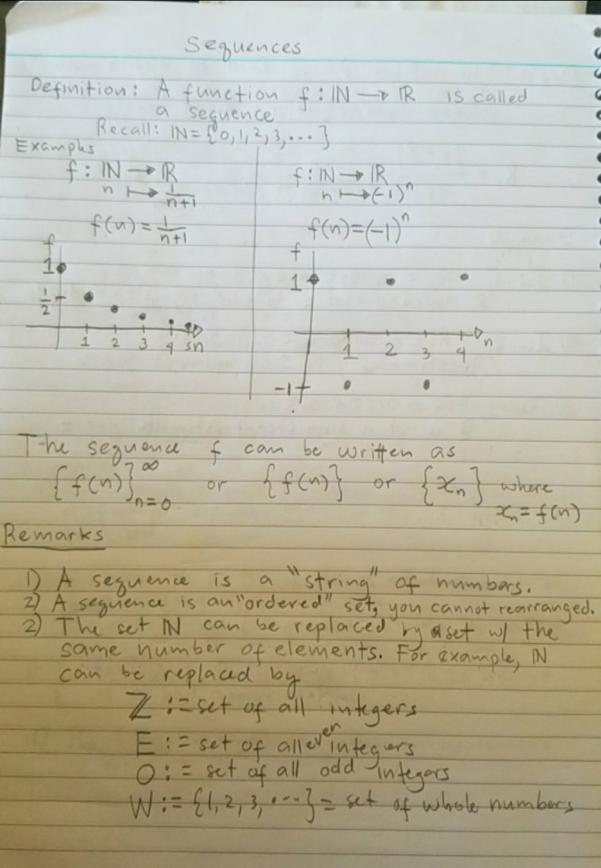 Sequence - Advanced Math - Industrial Engineering - Studocu