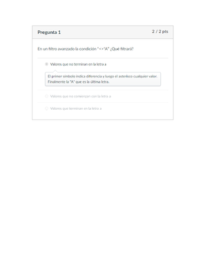 Examen 🔴 (AC-S09) Semana 09 - Tema 01 Cuestionario - Filtros en Excel ...