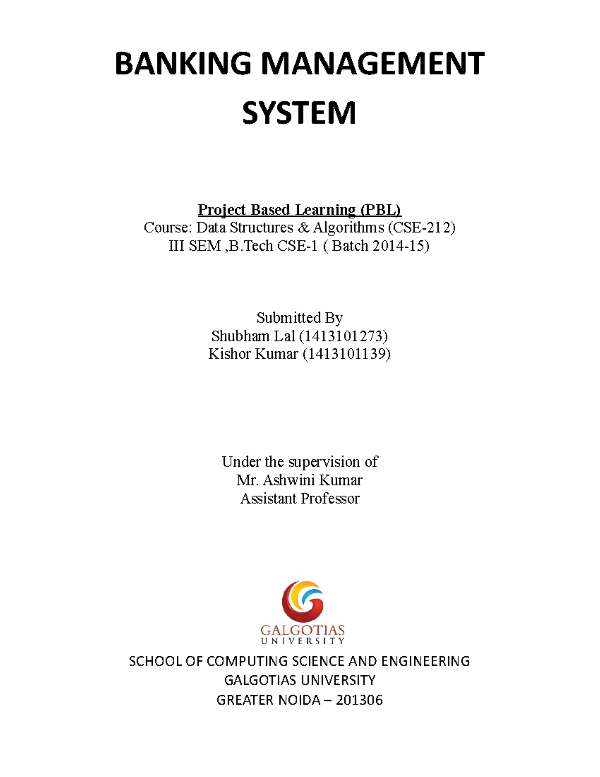 Banking Management System - BANKING MANAGEMENT SYSTEM Project Based ...