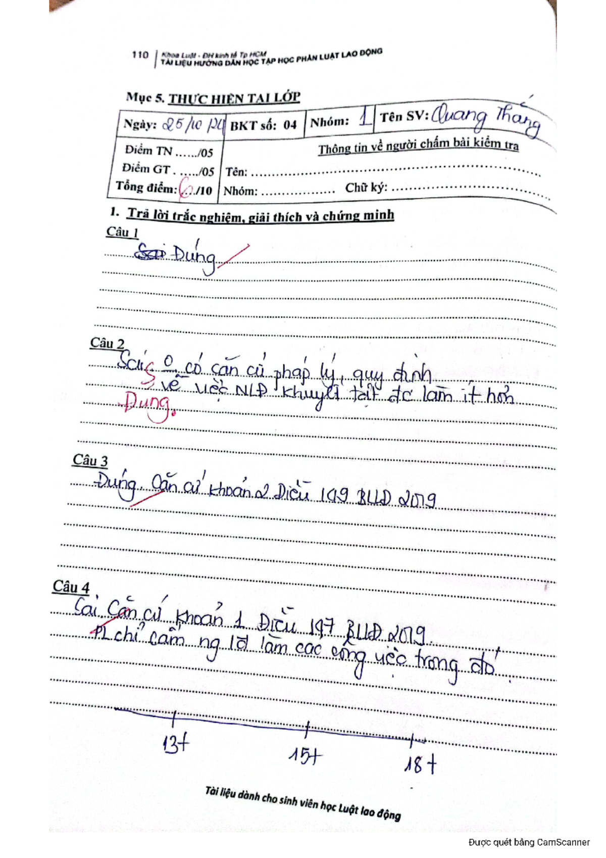 Bài kt phần viết số 4 - FDFFF - 110 TAI Khoa LIEU LuM HUONG DH kinh DAN ...