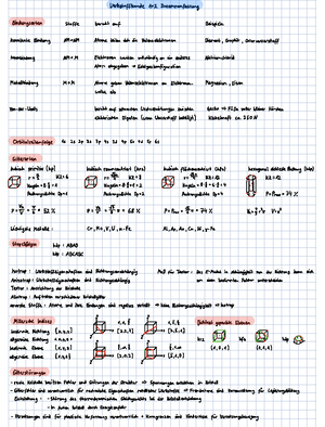 Werkstoffkunde Zusammenfassung - Bindungsarten Bindung Beruht auf Beispiele Kovalente Bindung NM ...