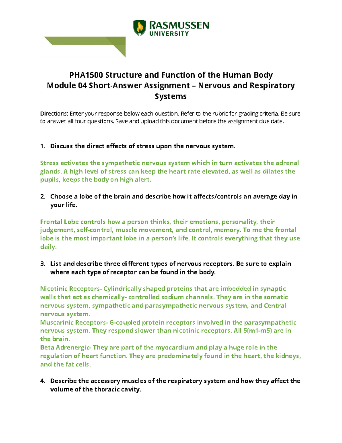 PHA1500+Short+Answer+Assignment+Module+04 - PHA1500 Structure and ...