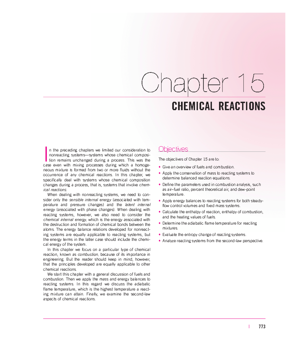 Chemical reaction - Chapter 15 CHEMICAL REACTIONS | 773 I ####### n the ...