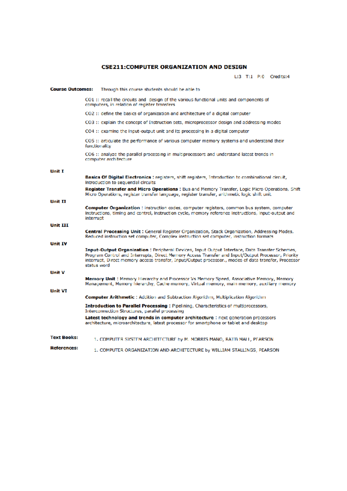 CSE 211 - you will surely pass the exam - Computer Organisation and ...