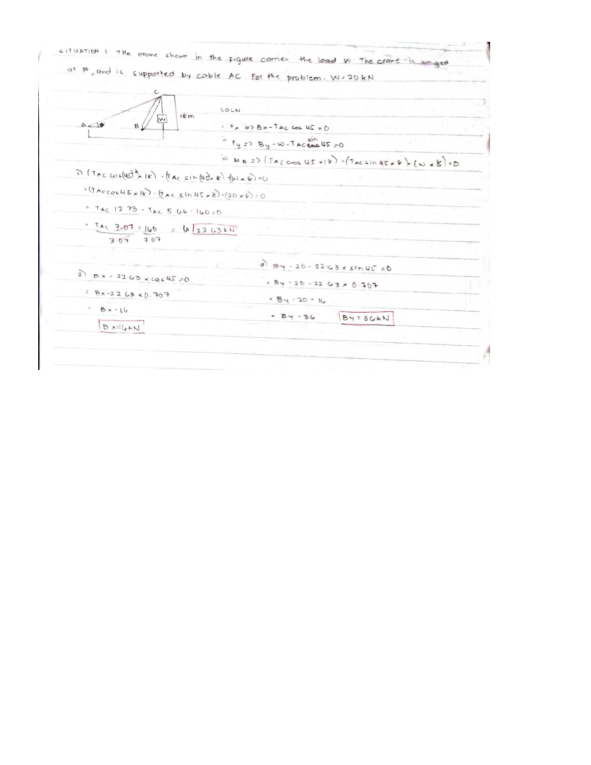 Streng of Materials example - CITUATION tHe orone shown in the Figure ...