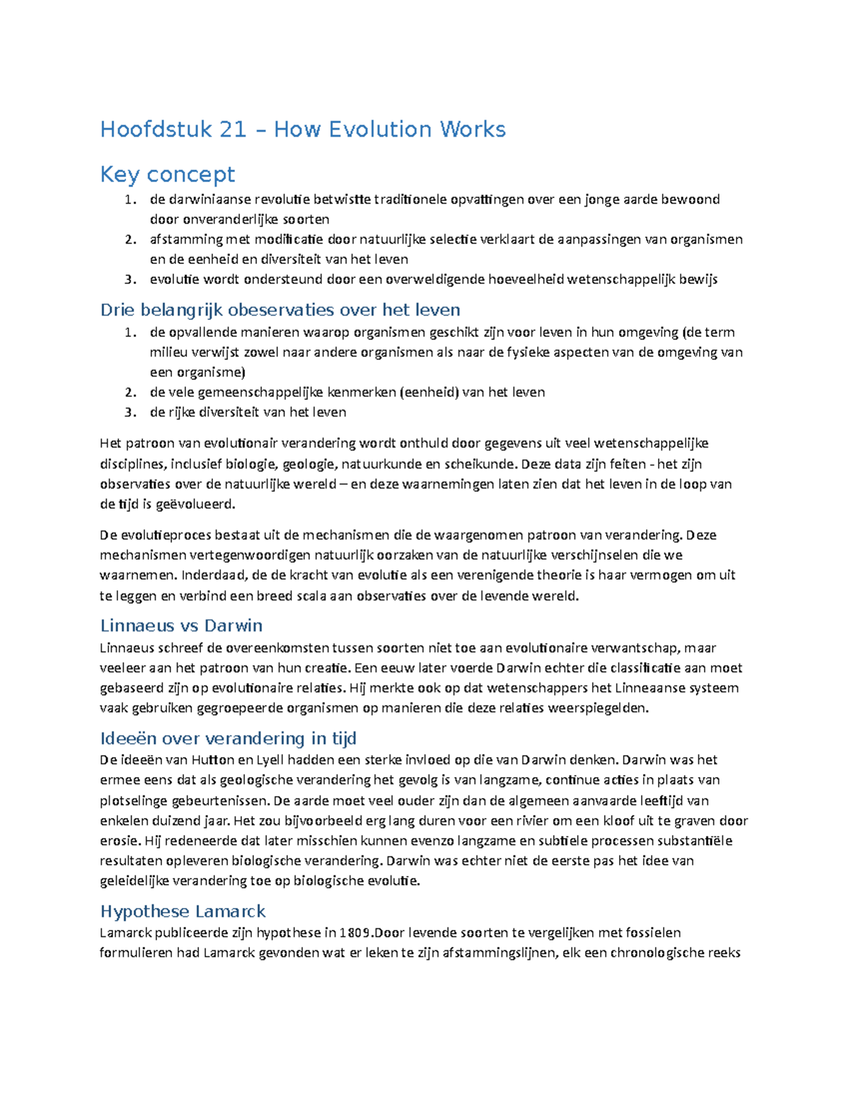 Hoofdstuk 21 – How Evolution Works - Hoofdstuk 21 – How Evolution Works ...