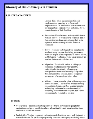 The Tourism System - The Tourism System The tourism system is comprised ...