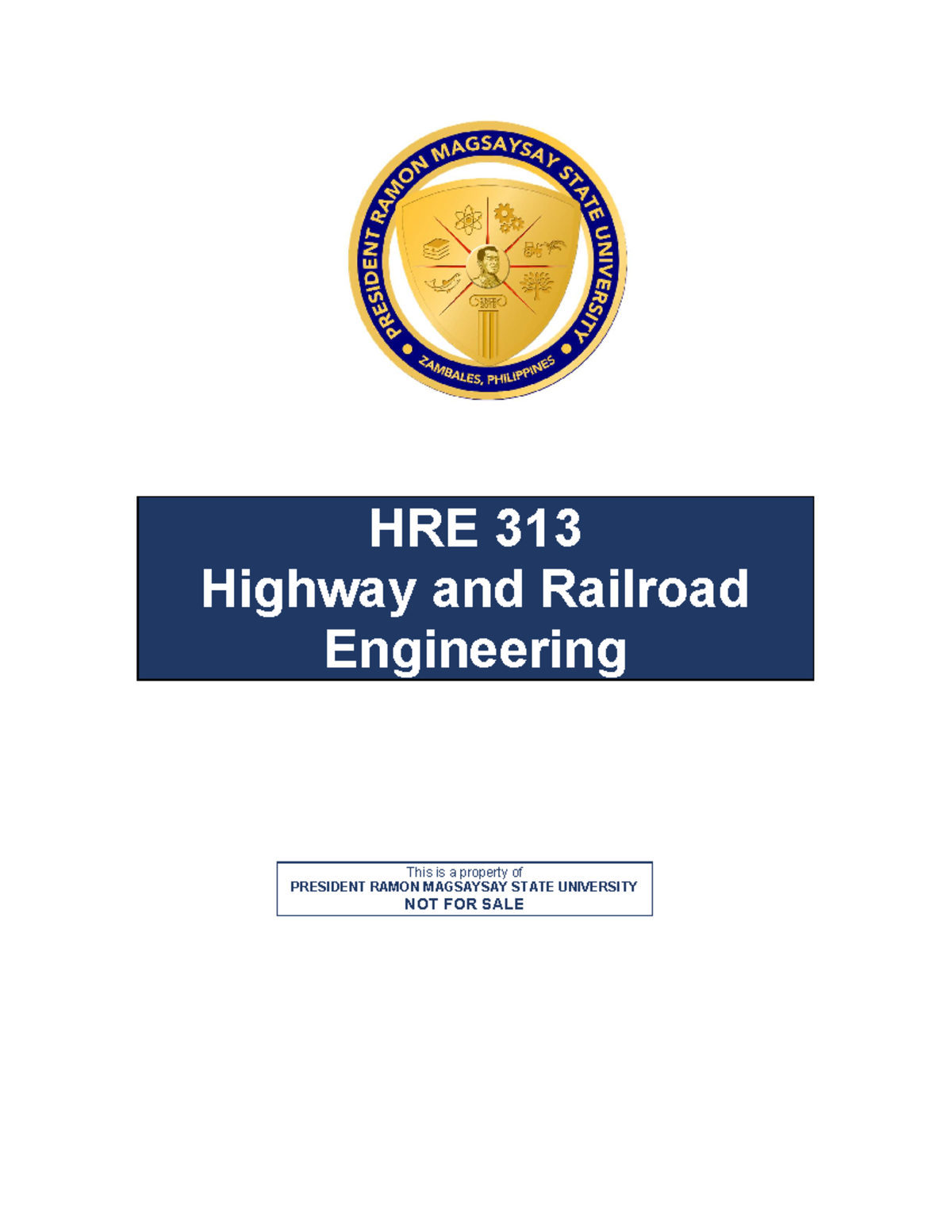 HRE 313 Highway and Railroad Engineering First Edition, 2021 - HRE 313 Highway and Railroad ...