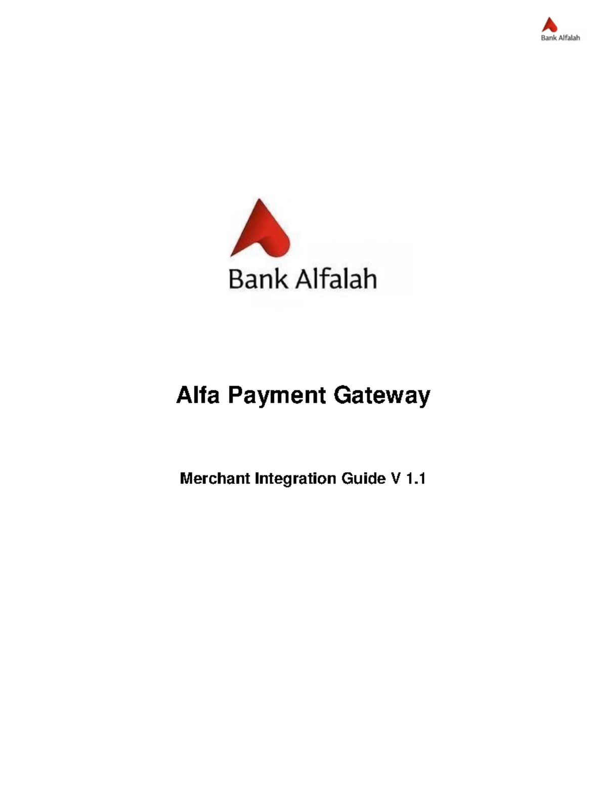 APG Merchant Integration Guide v1 - Alfa Payment Gateway Merchant ...