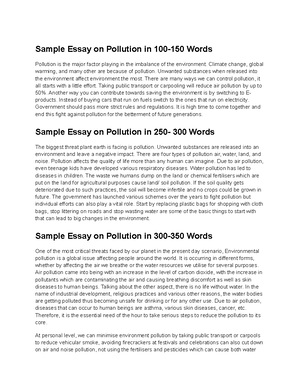 Pollution-Essay-PDF - #pollution essay# - Sample Essay on Pollution in ...