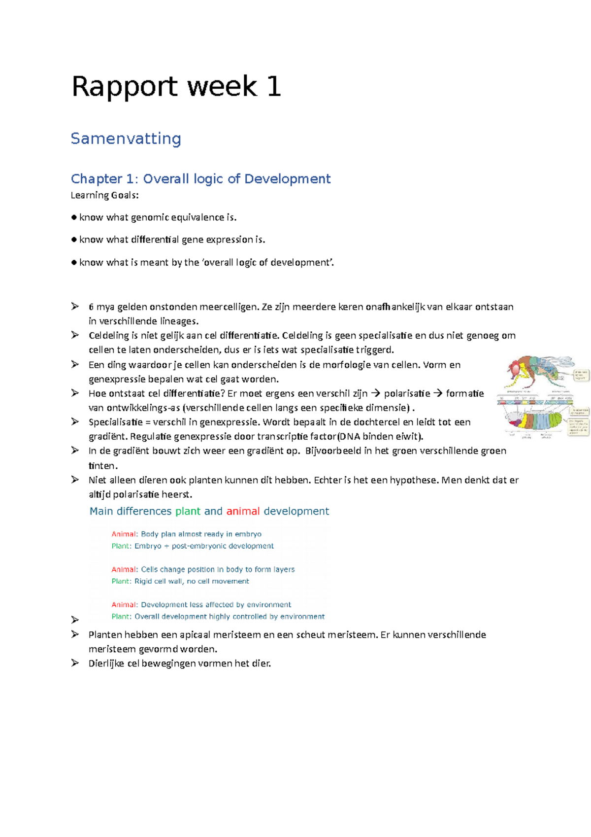 Rapport week 1 - tyt - Rapport week 1 Samenvatting Chapter 1: Overall ...