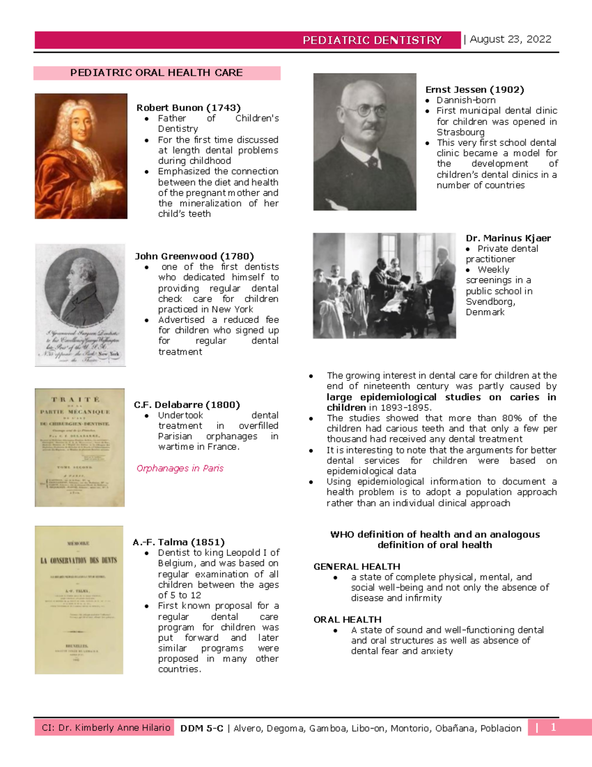 Pedia- Prelims-merged - PEDIATRIC ORAL HEALTH CARE Robert Bunon (1743 ...