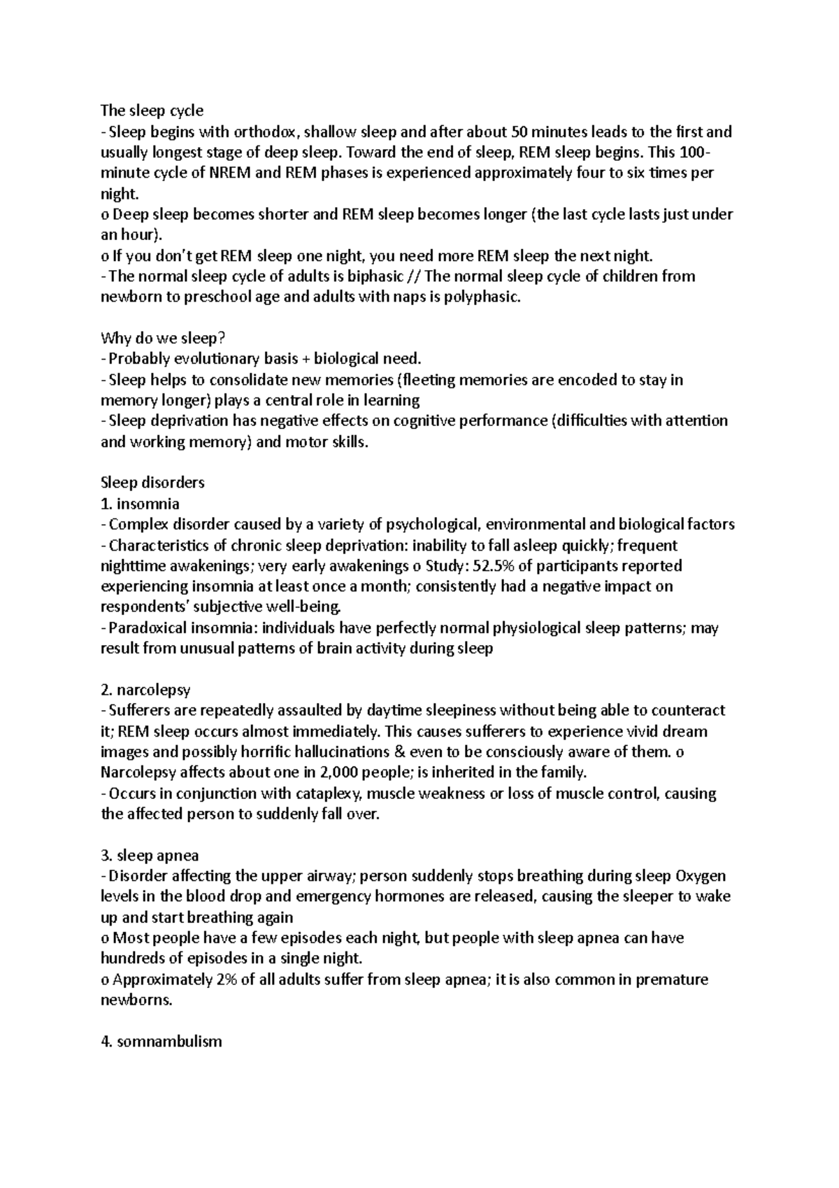 The sleep cycle - Social Psychology - The sleep cycle Sleep begins with ...