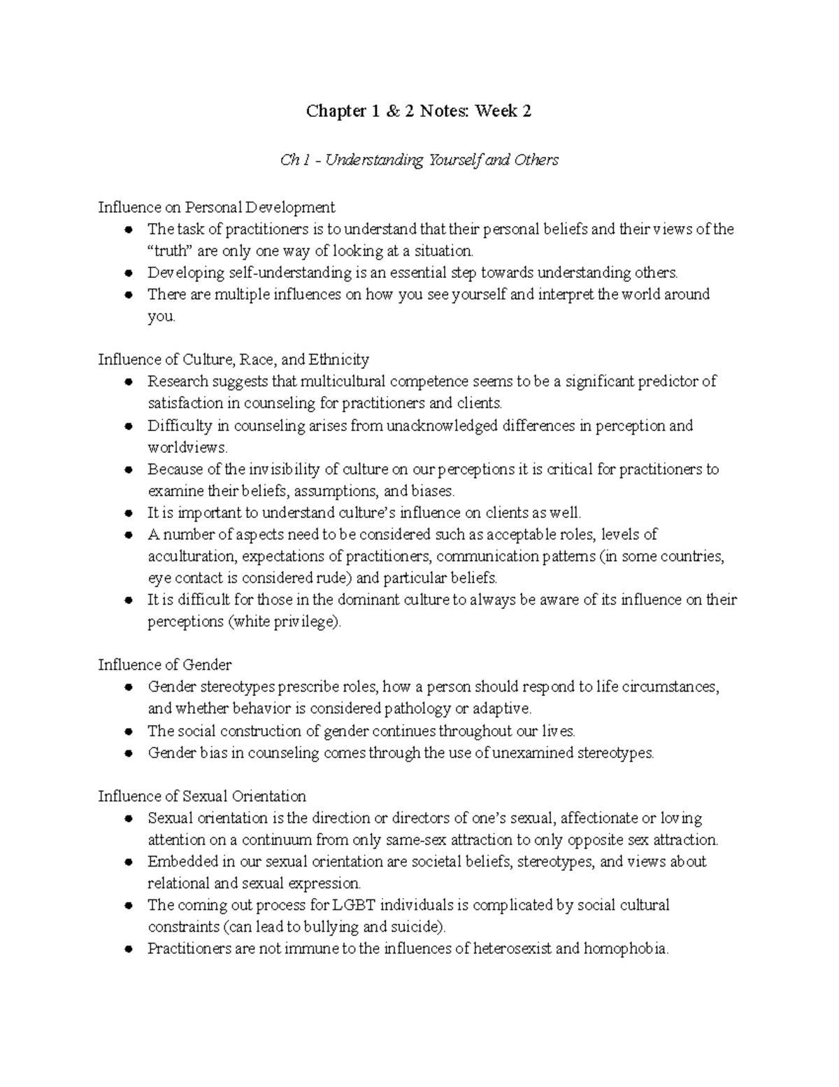 Chapters%201%202 - Social work - Chapter 1 & 2 Notes: Week 2 Ch 1 ...