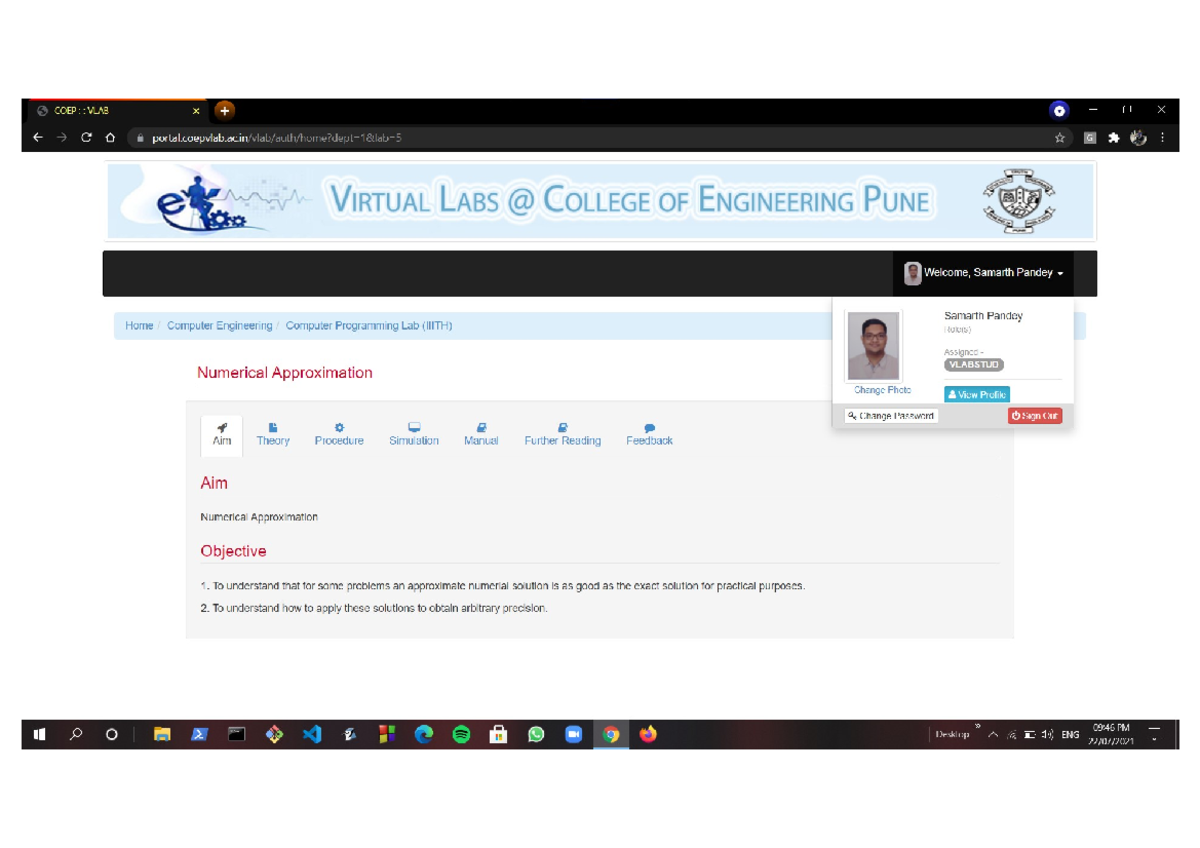 31 C Samarth Pandey VLAB CP - Civil engineering - Studocu