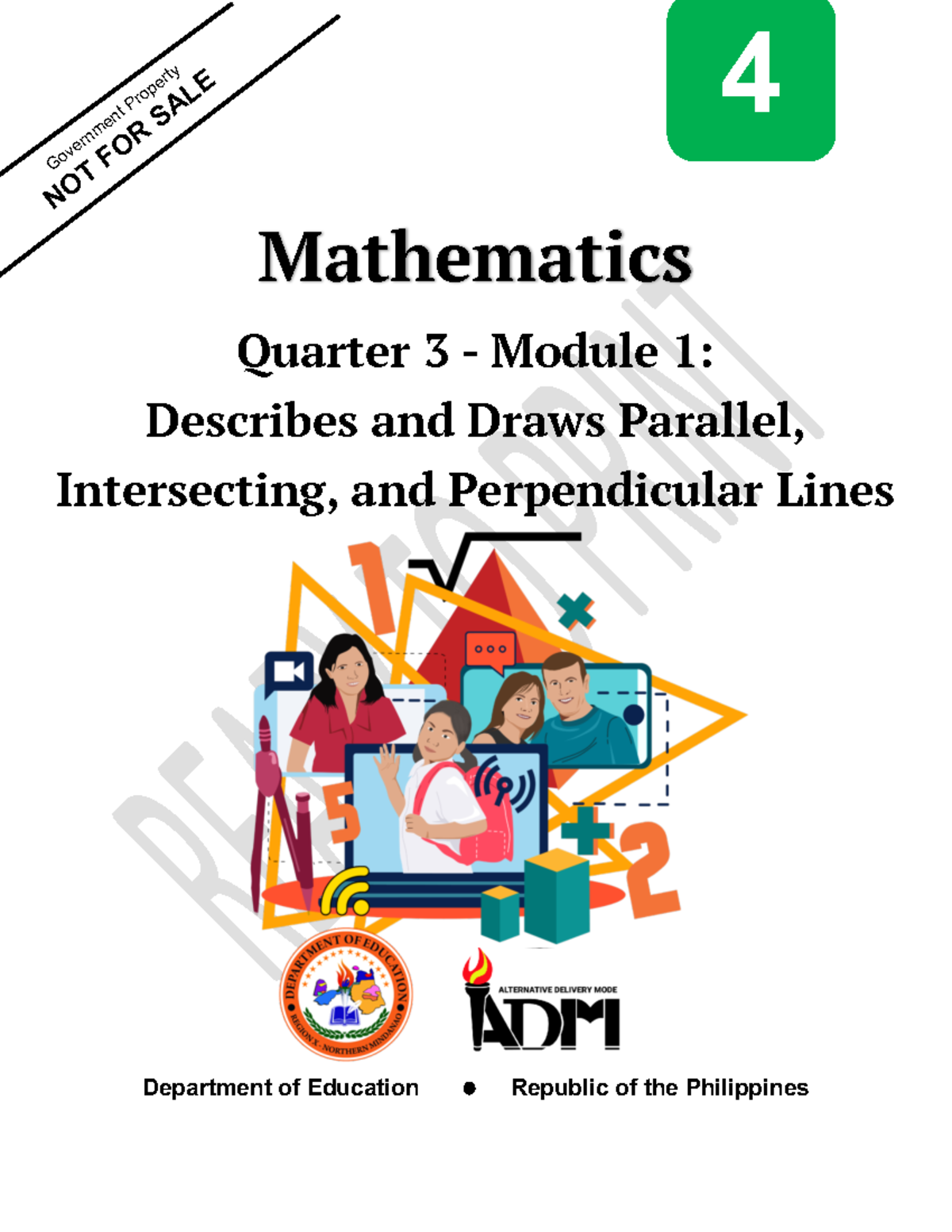 Math4 Q3 Mod1 Parallel Intersection,Perpendicular v5 - Government ...