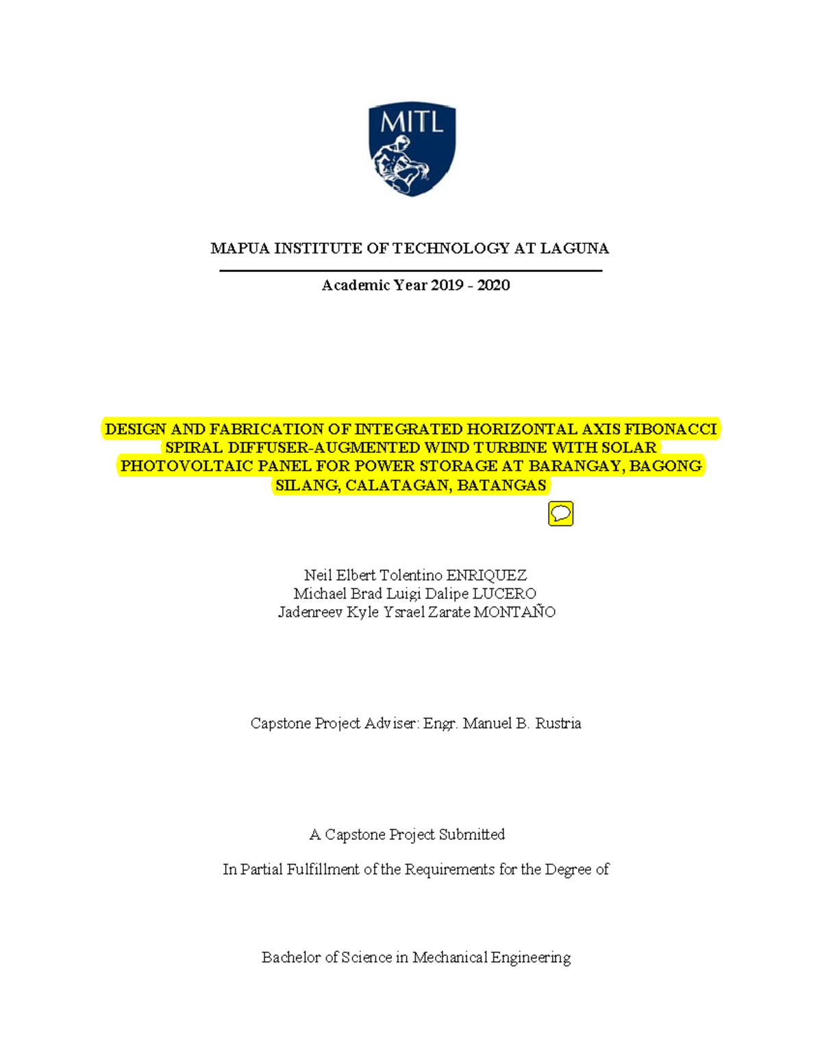 Enriquez-Lucero-Montano Revised Final Capstone Paper With Annotations ...