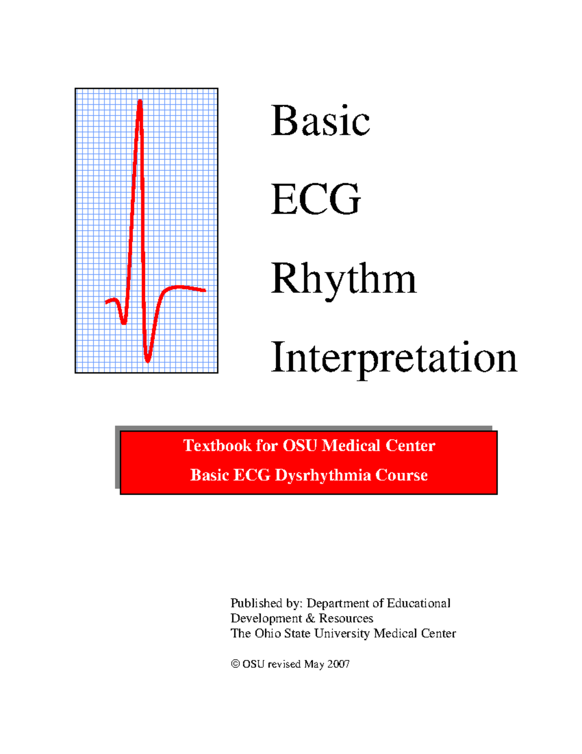 ECG study guide - Advanced nursing I: Critical Care - Basic ECG Rhythm ...