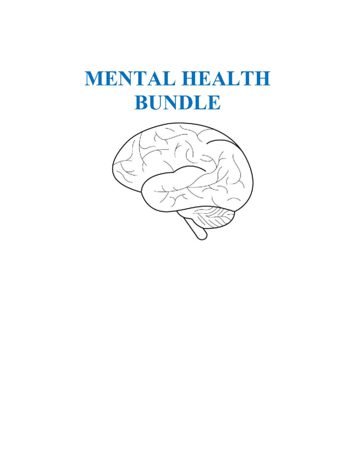 Mental Health Bundle - NSG 3320 - Studocu
