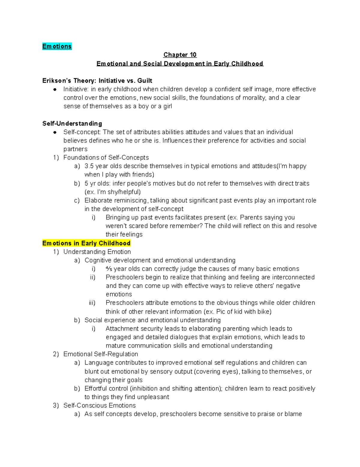 HD 1150- Prelim 3 - Emotions Chapter 10 Emotional and Social ...