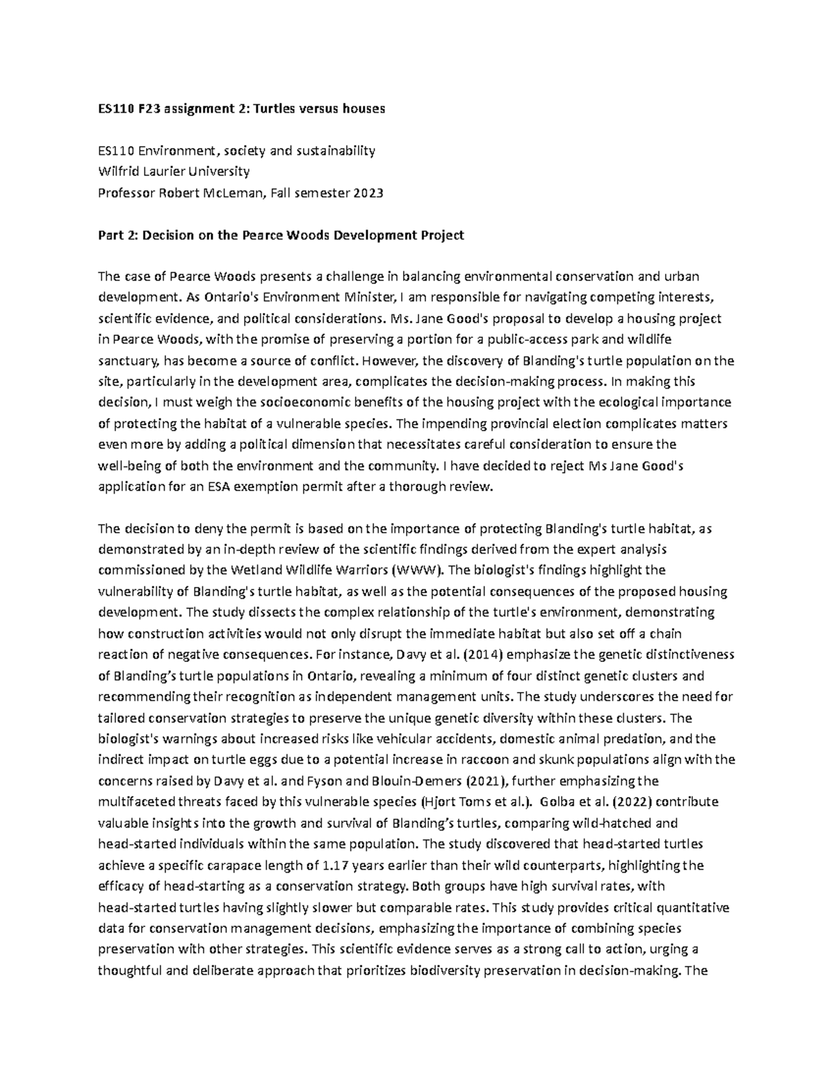 ES110 Turtles vs. Houses Assignment - ES110 F23 assignment 2: Turtles ...