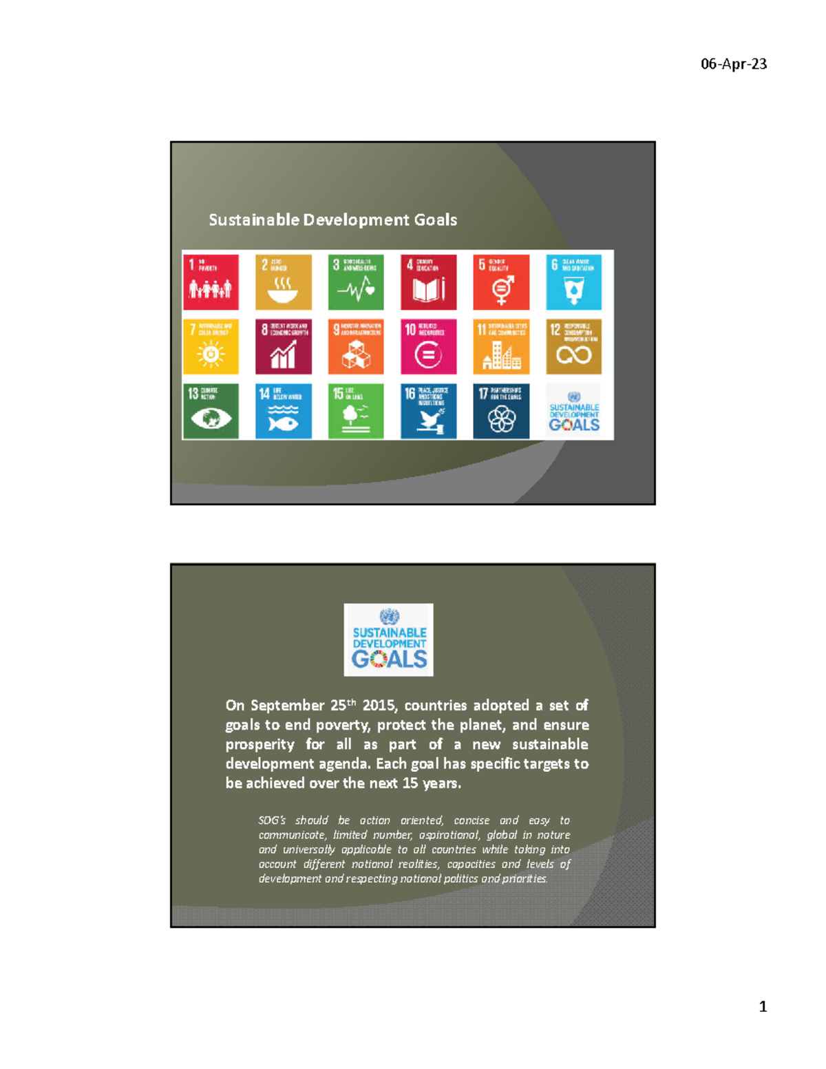2 SDGs in Detail - 2 of the Sustainable development goals ...
