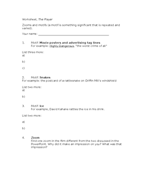 Film paper - Introduction to Film The significance of light and ...
