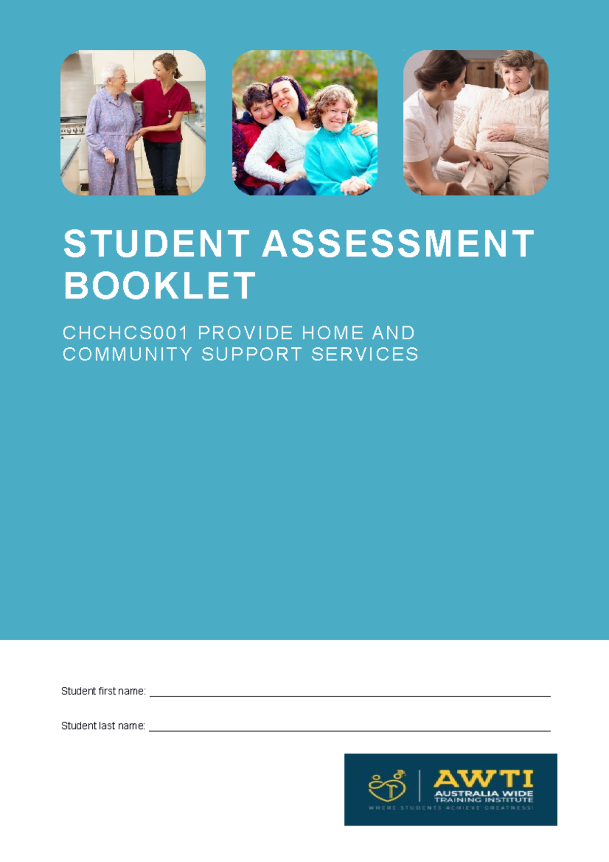 Chchcs 001 Student Workbook (WORD) (C3).v1.1 - STUDENT ASSESSMENT ...