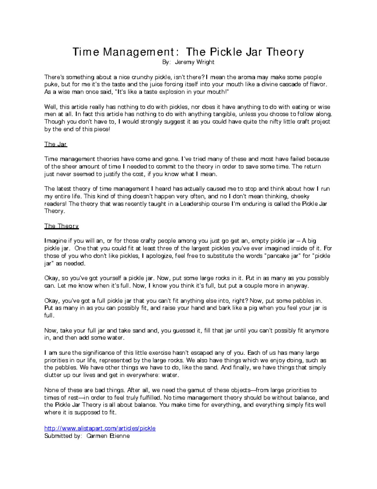 The Pickle Jar Theory - Summary Hope in a Jar: The Making of America's ...