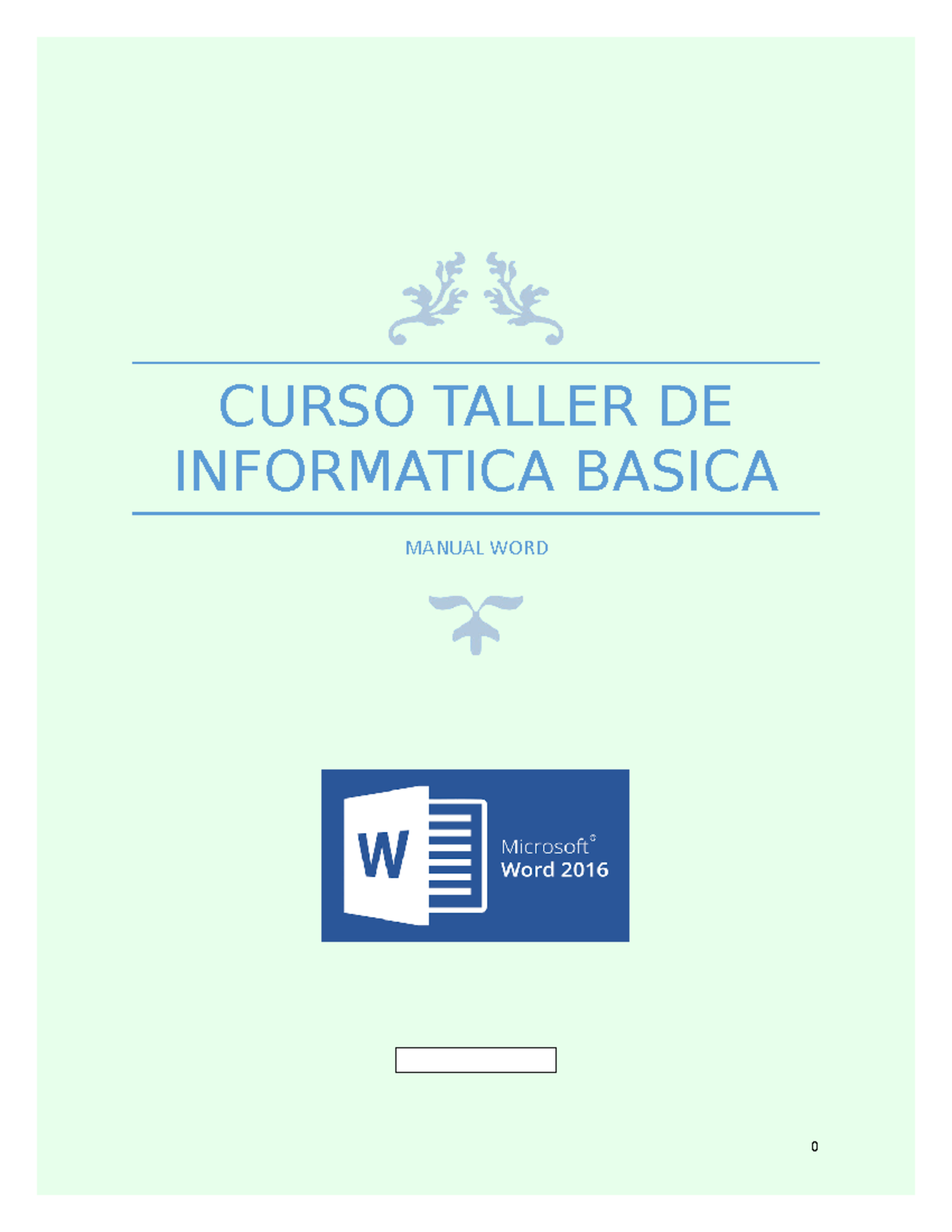WORD Basico - CURSO TALLER DE INFORMATICA BASICA MANUAL WORD Contenido ...